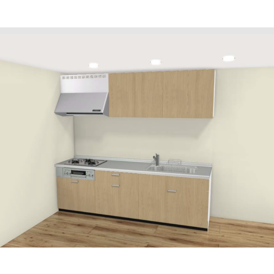 LIXIL システムキッチン シエラS I型 間口2550mm 基本プラン収納 扉グループ1 カスタムプラン – PHショップ